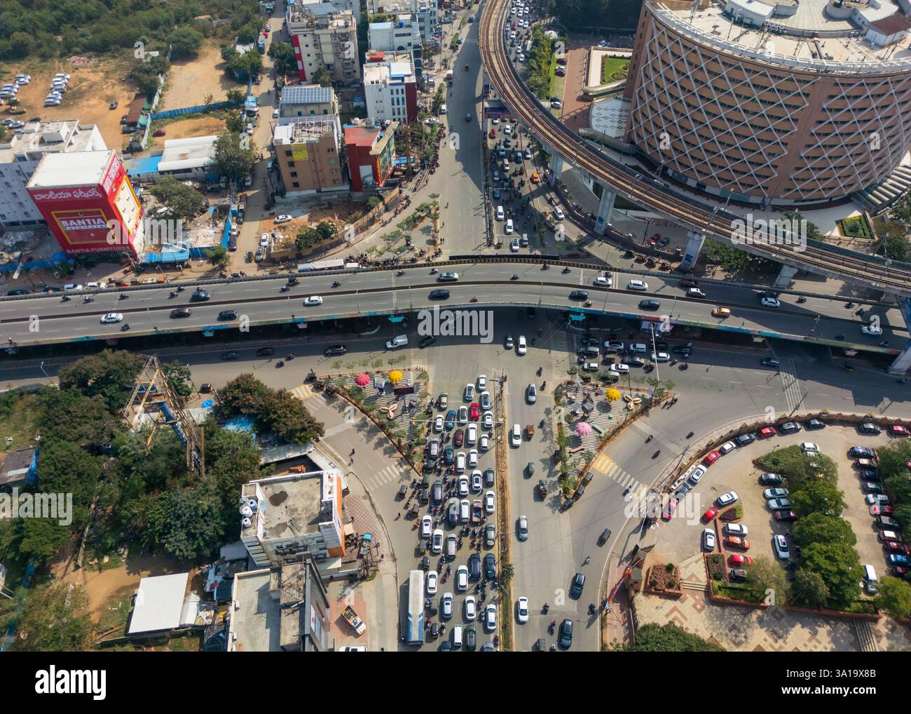 Hyderabad, INDIA - December 08, 2023 : Hitec city with in Hyderabad ...