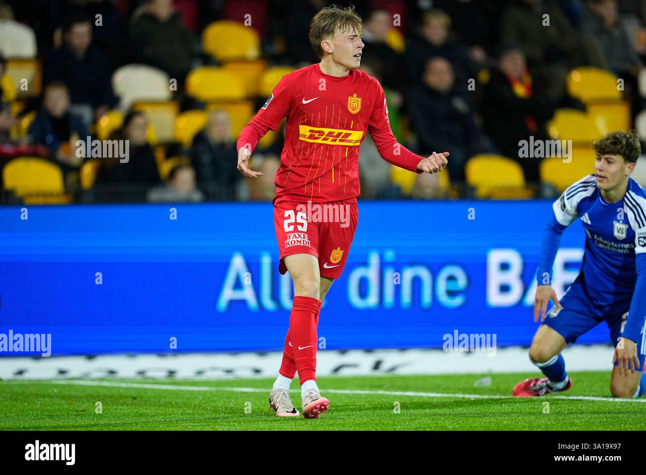 Farum, Denmark. 07th Mar, 2025. Superligakampen mellem FC Nordsjaelland ...
