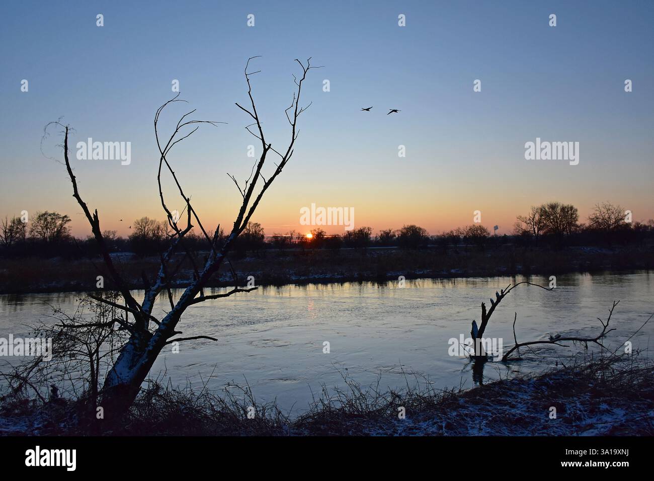 When night falls in the Ampertal..., Moosburg an der Isar, Upper ...
