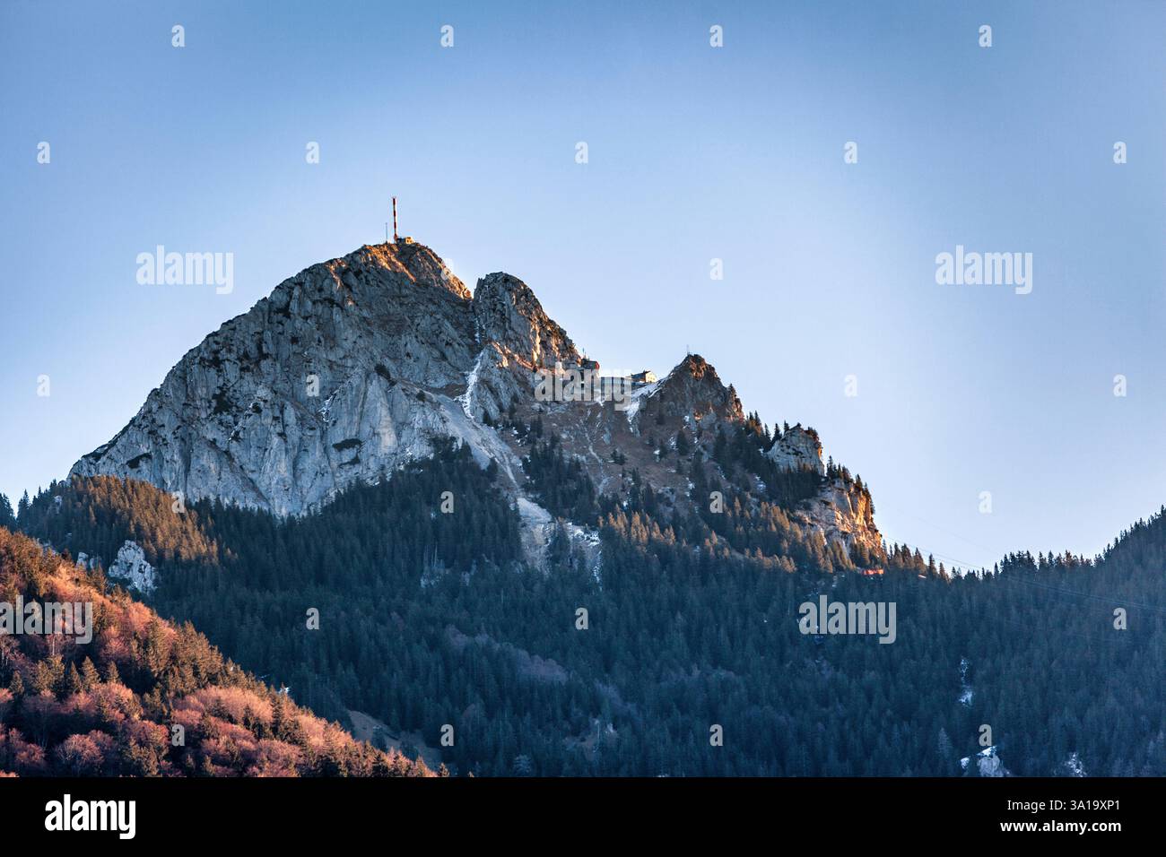 The Wendelstein is a 1838 m high mountain in the Bavarian Alps Stock ...