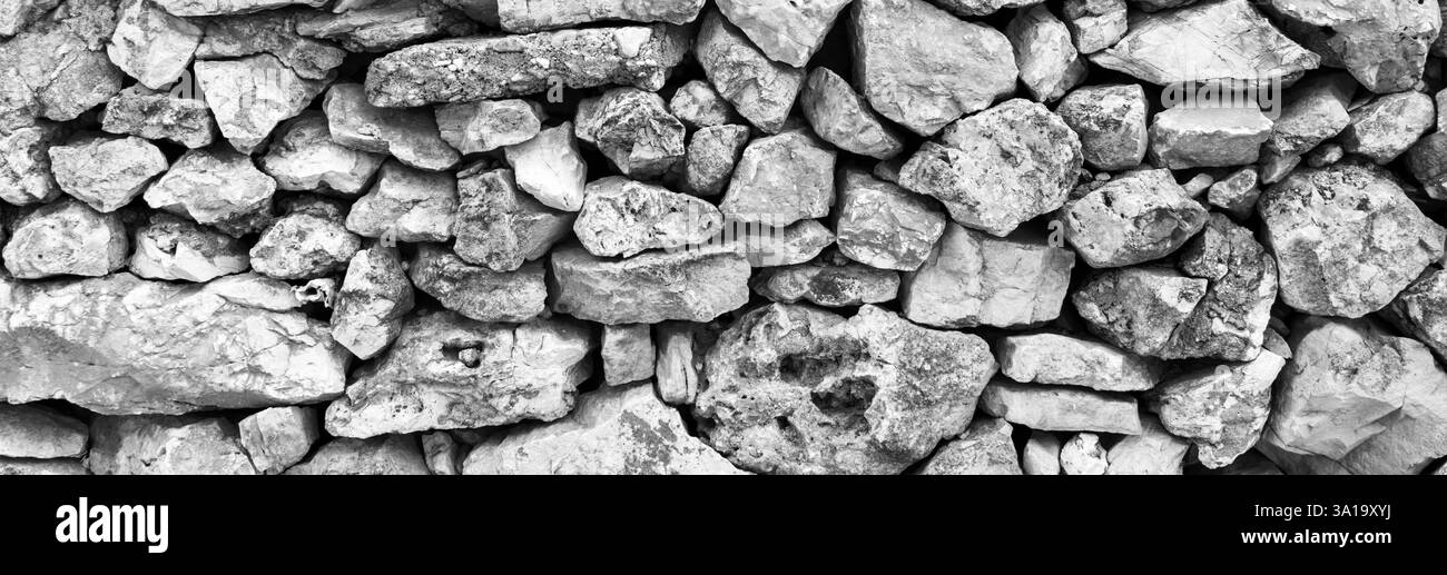 Horizontal wallpaper of stone with texture in grey tones. Stone wall ...