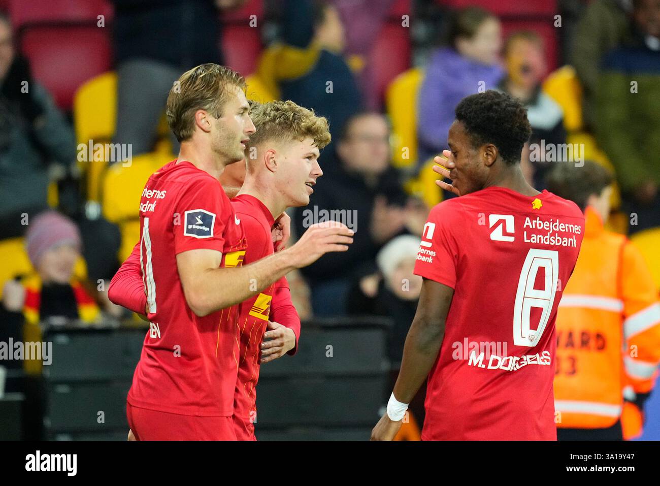 Farum, Denmark. 07th Mar, 2025. Superligakampen mellem FC Nordsjaelland ...