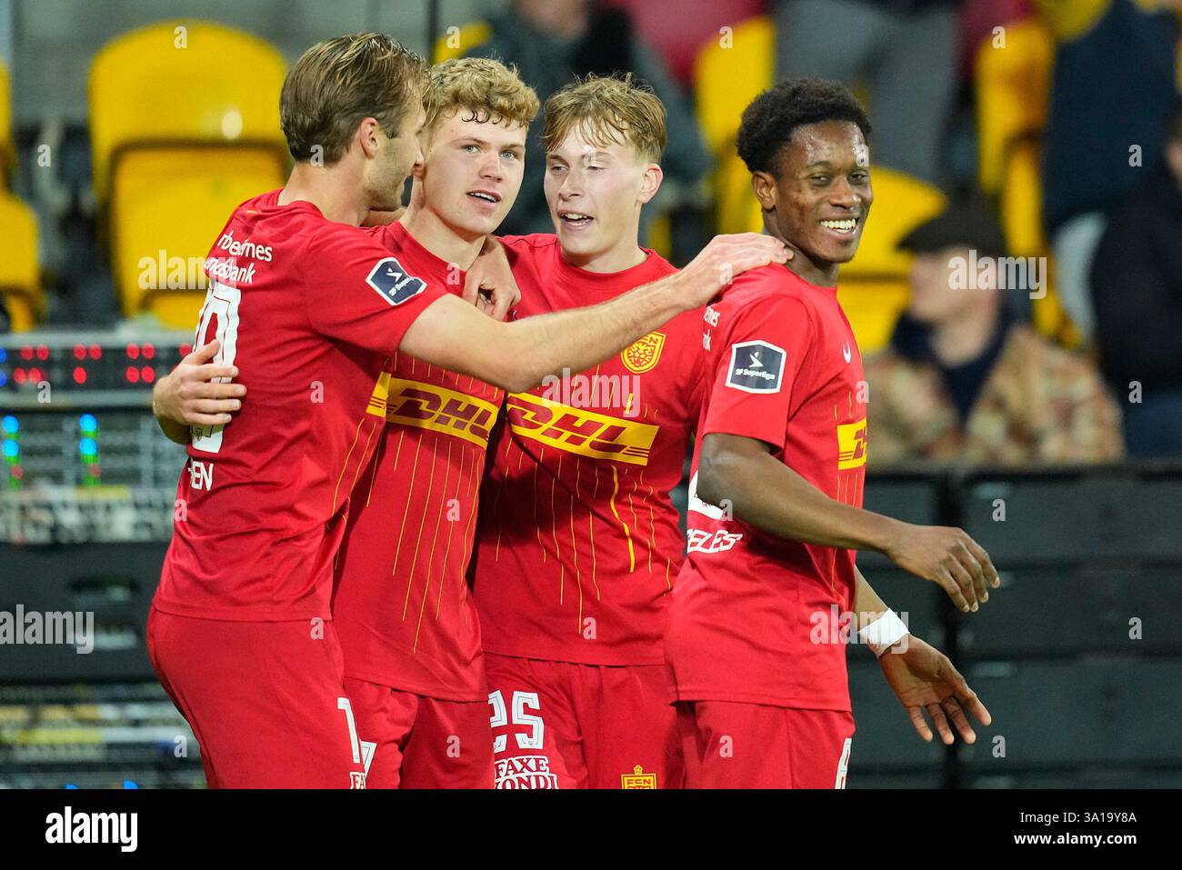 Farum, Denmark. 07th Mar, 2025. Superligakampen mellem FC Nordsjaelland ...