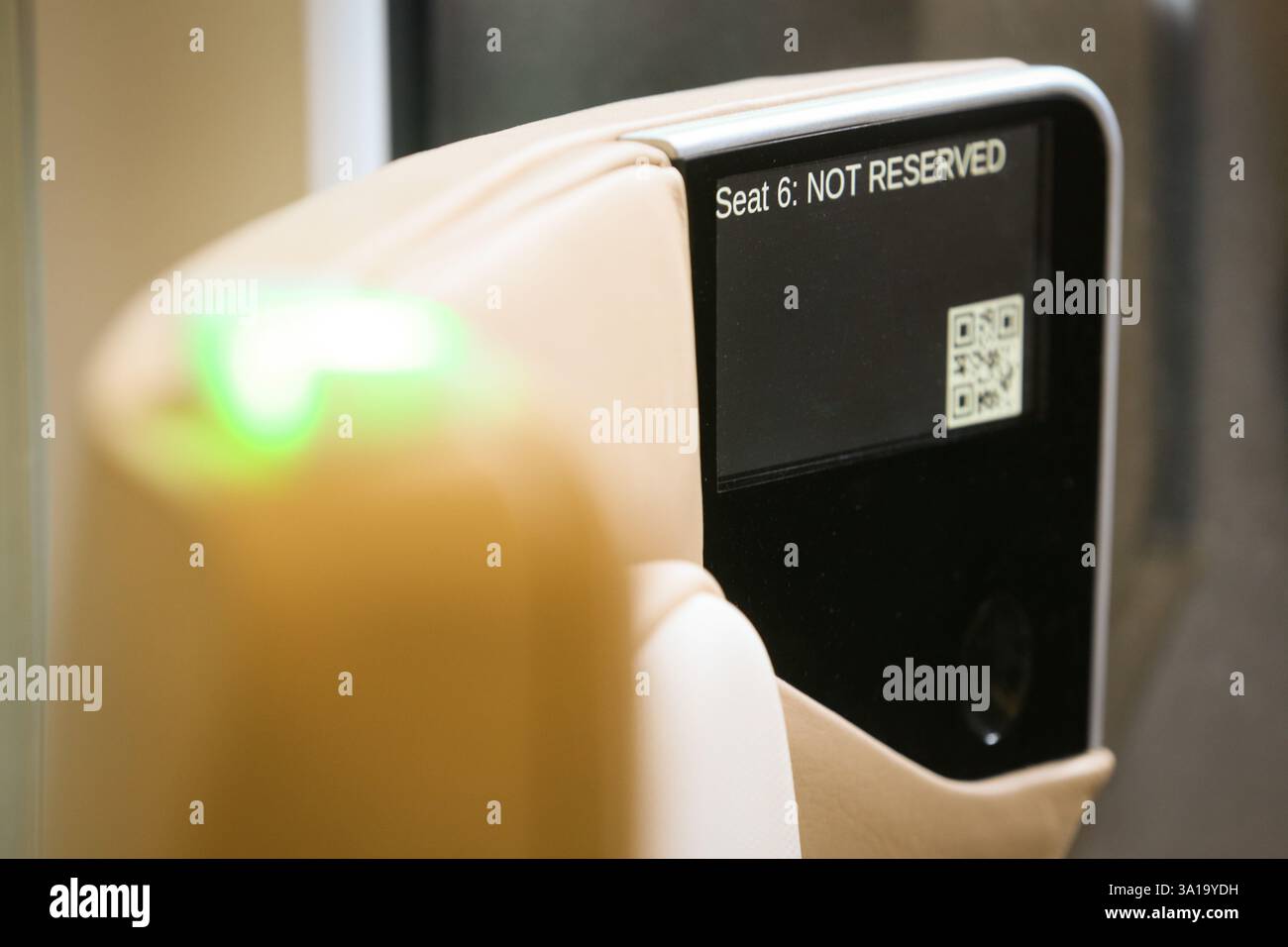 Interior of train mockup Stock Photo - Alamy