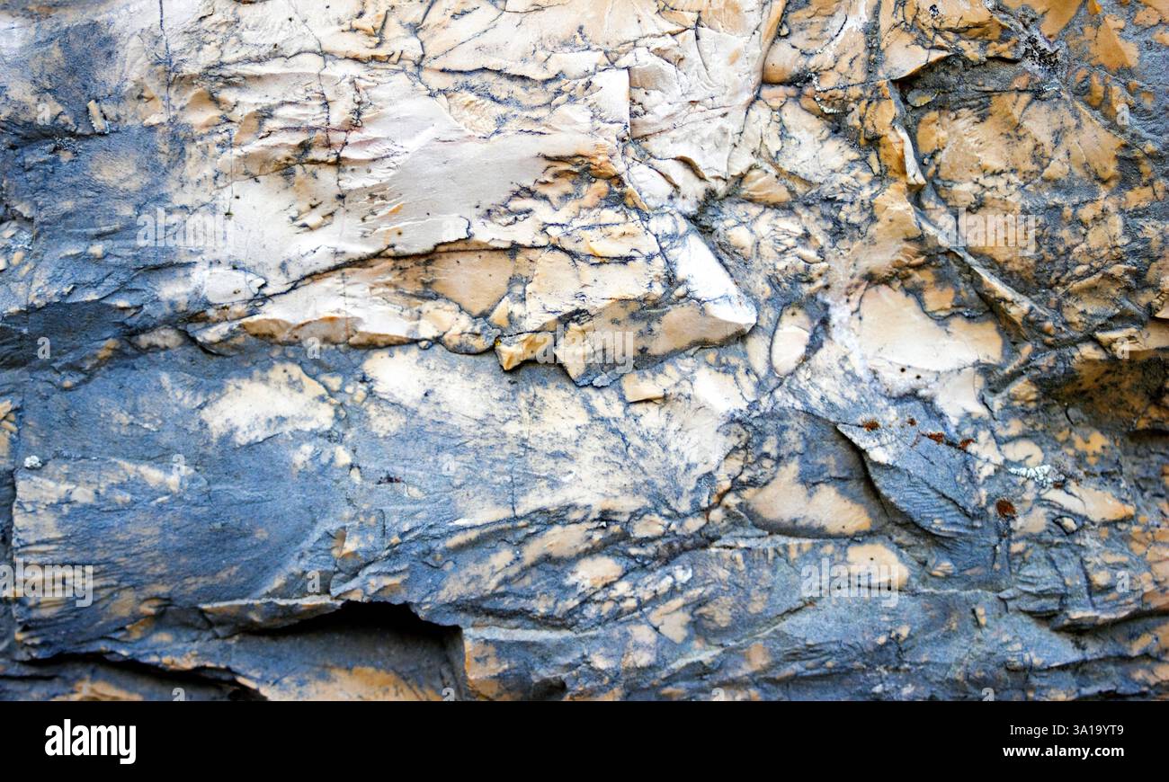 Texture of the mountain surface. Horizontal wallpaper of stone with ...