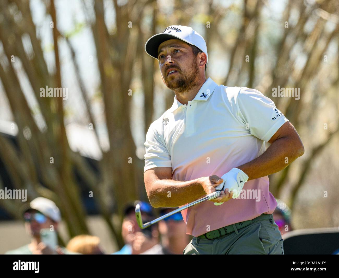 Orlando, FL, USA. 7th Mar, 2025. Xander Schauffele on the 10th tee ...