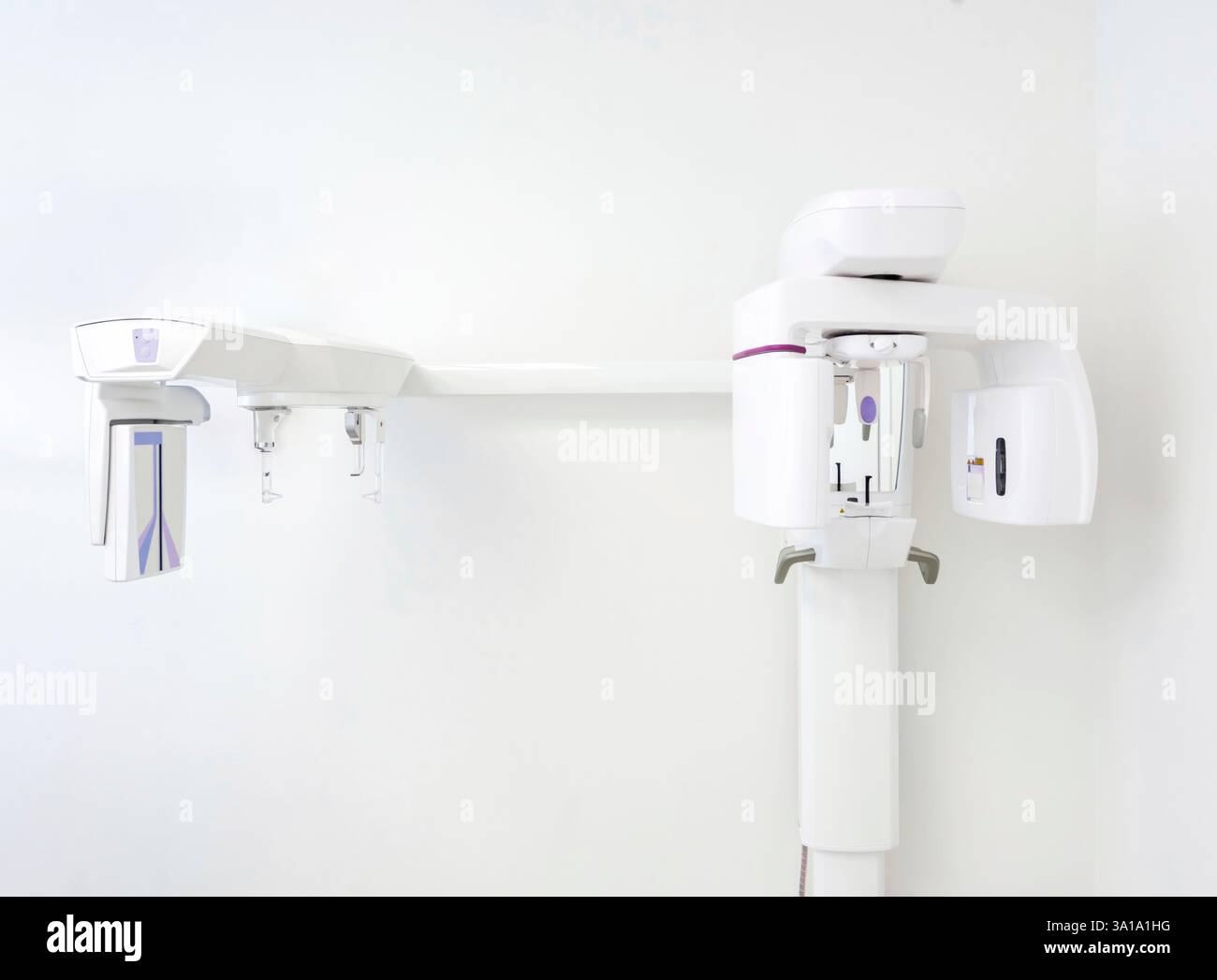 White and purple dental panoramic radiograph in a modern hi-res stock ...