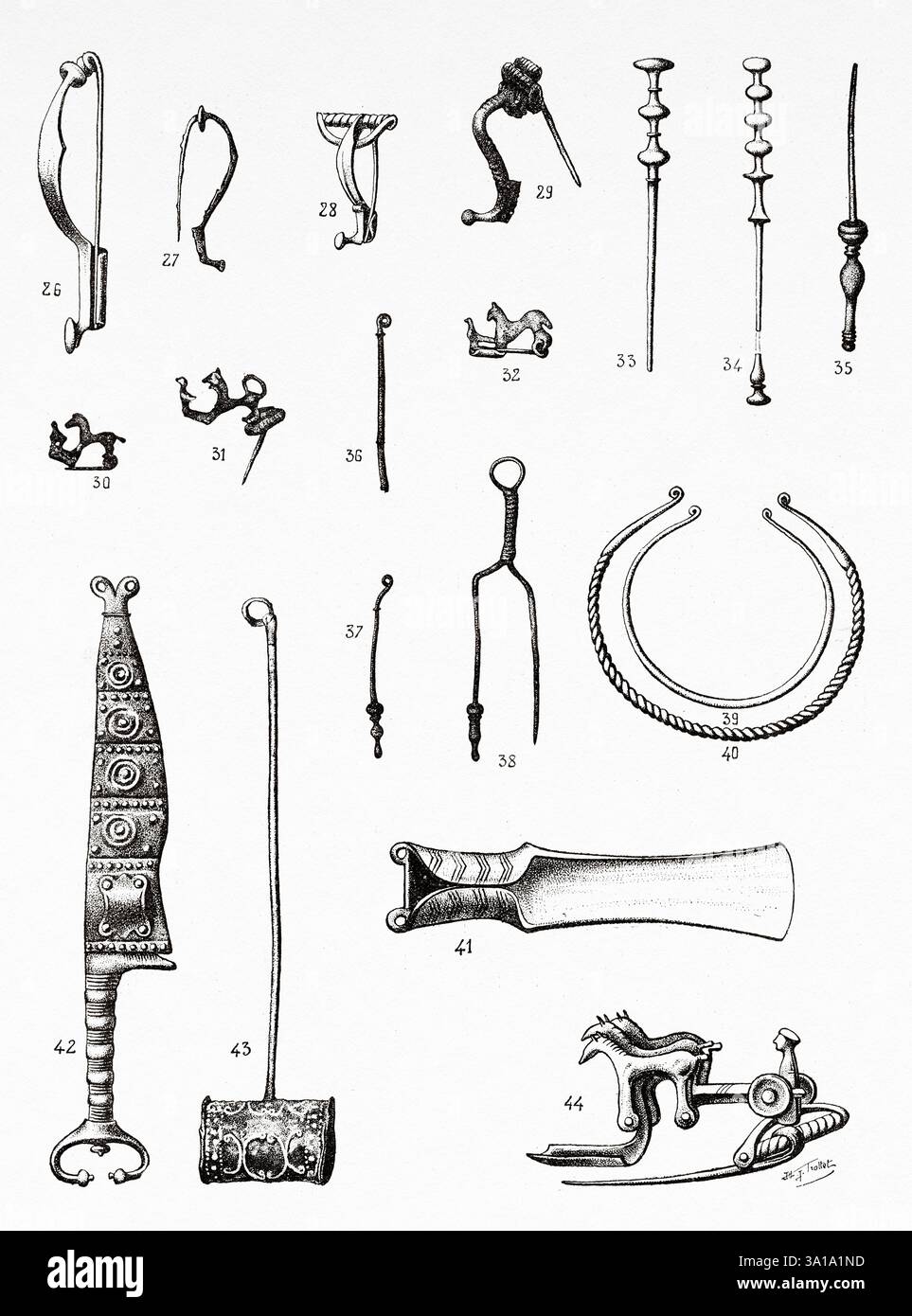 Prehistoric objects. The Prehistoric Necropolis of Santa Lucia, Austria ...