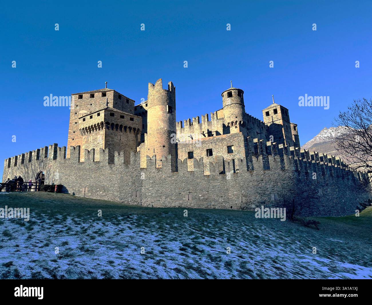 Majestic fenis castle in aosta valley hi-res stock photography and ...