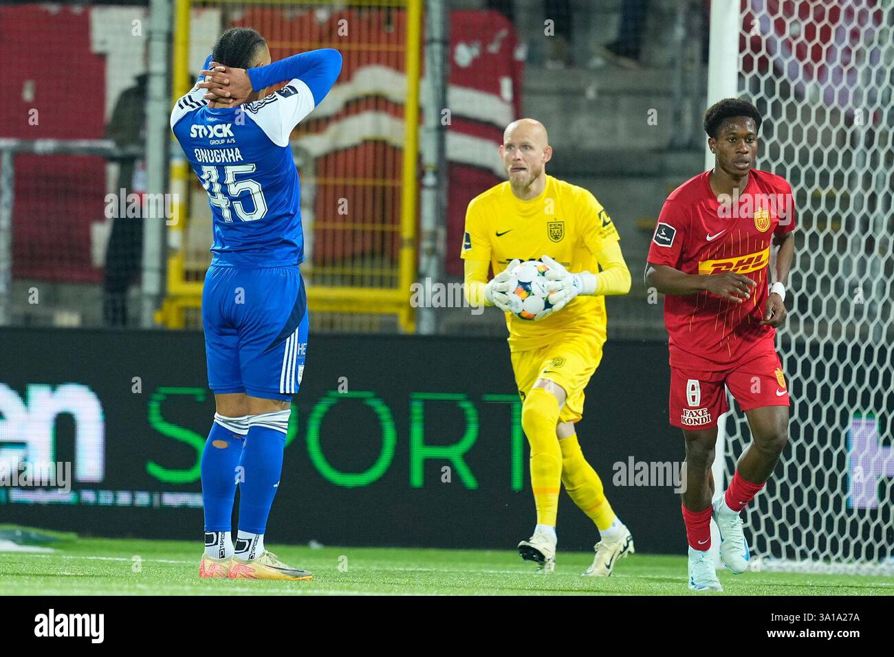 Farum, Denmark. 07th Mar, 2025. Superligakampen mellem FC Nordsjaelland ...