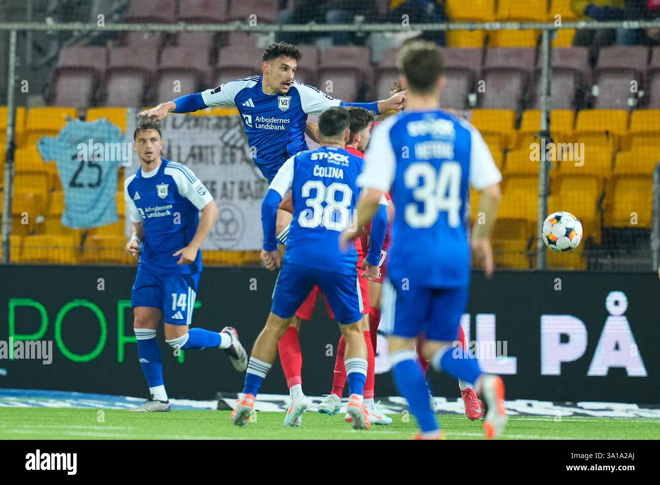 Farum, Denmark. 07th Mar, 2025. Superligakampen mellem FC Nordsjaelland ...