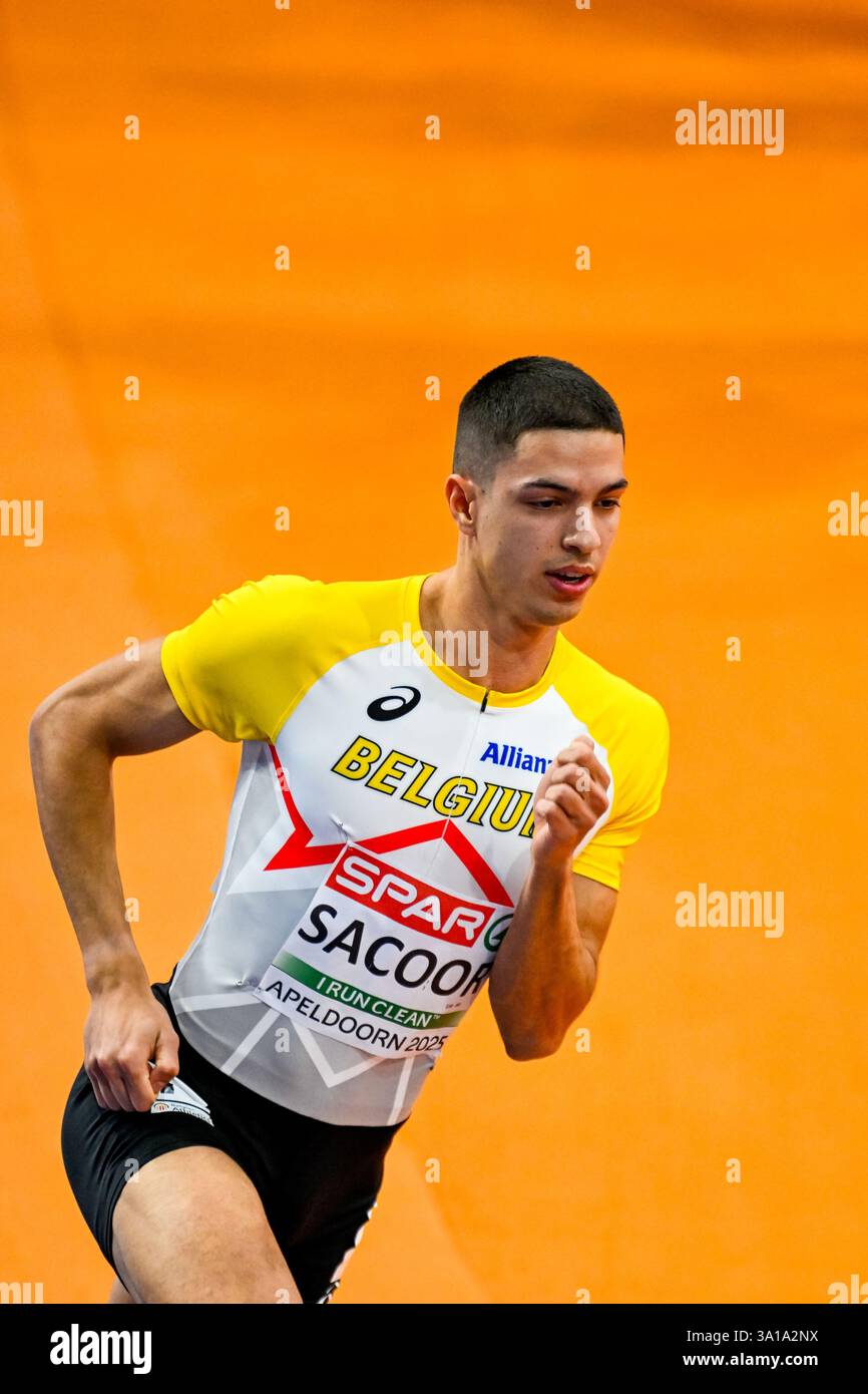 Belgian Jonathan Sacoor pictured in action during the men's 400m race ...