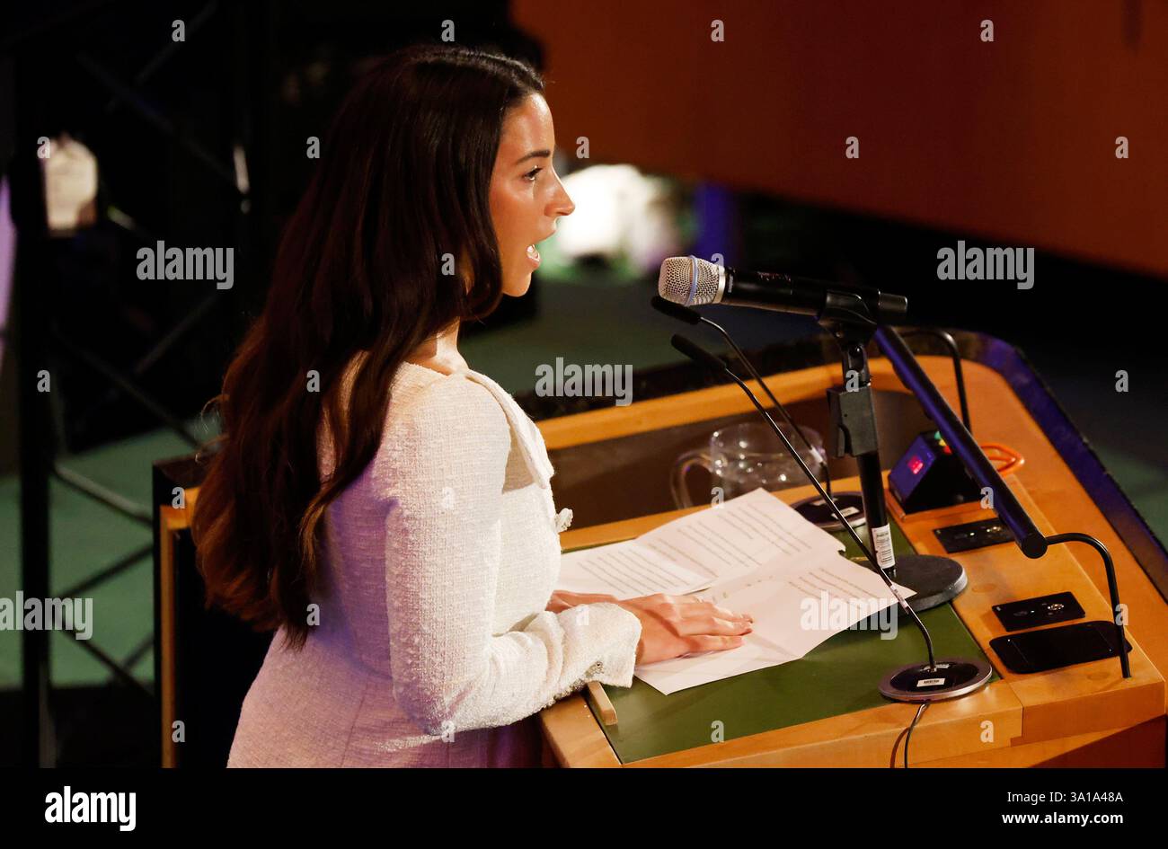 World Champion Gymnast Aly Raisman speaks at the International Women's ...