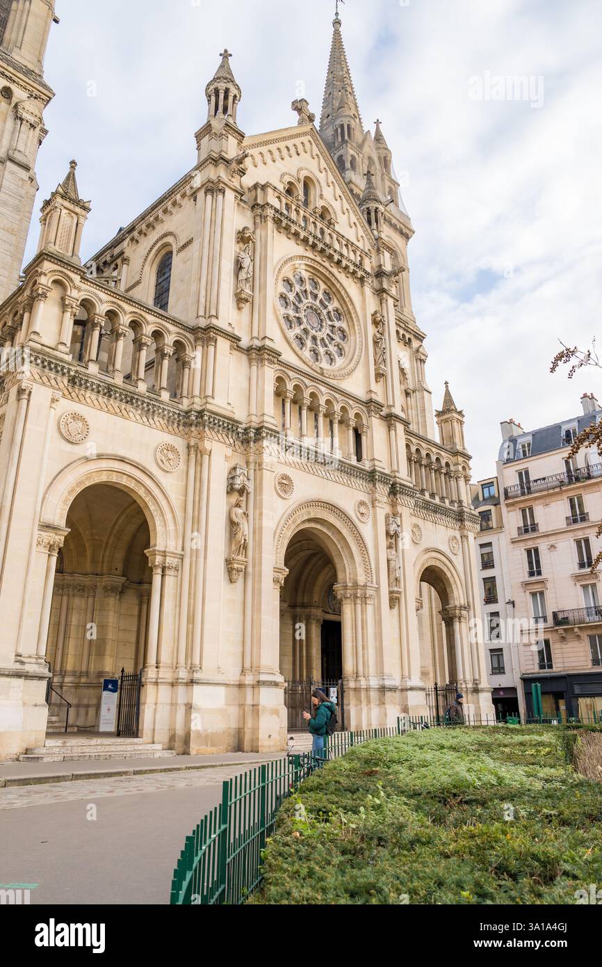 Intricate architecture of a historic church blending with modern ...