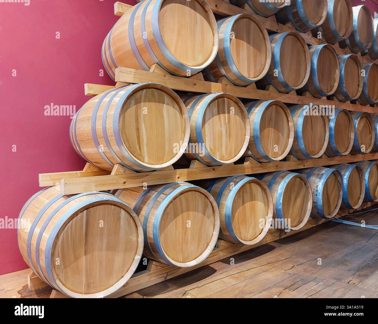 Stacked barrels pyramid hi-res stock photography and images - Alamy