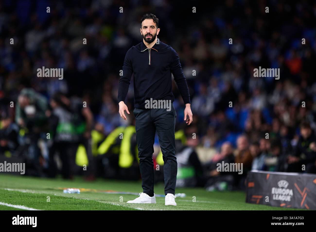 Manchester United head coach Ruben Amorim looks on during the UEFA ...