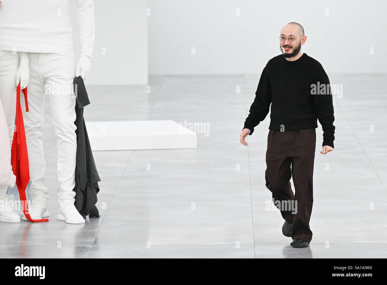 Paris, France. 07th Mar, 2025. Designer Satoshi Kondo makes an ...