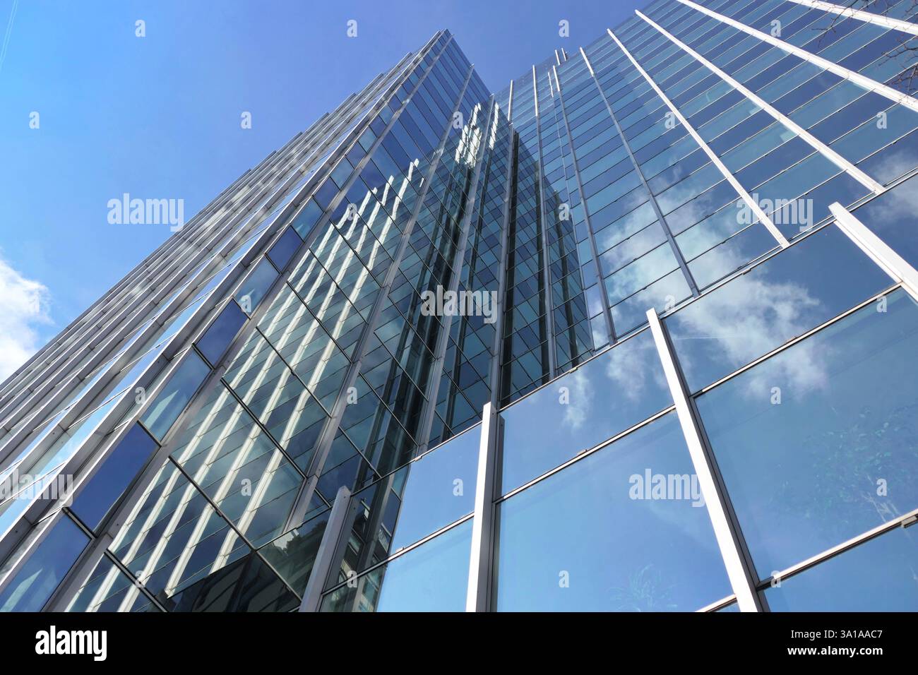 Commercial buildings high in high rise building hi-res stock ...