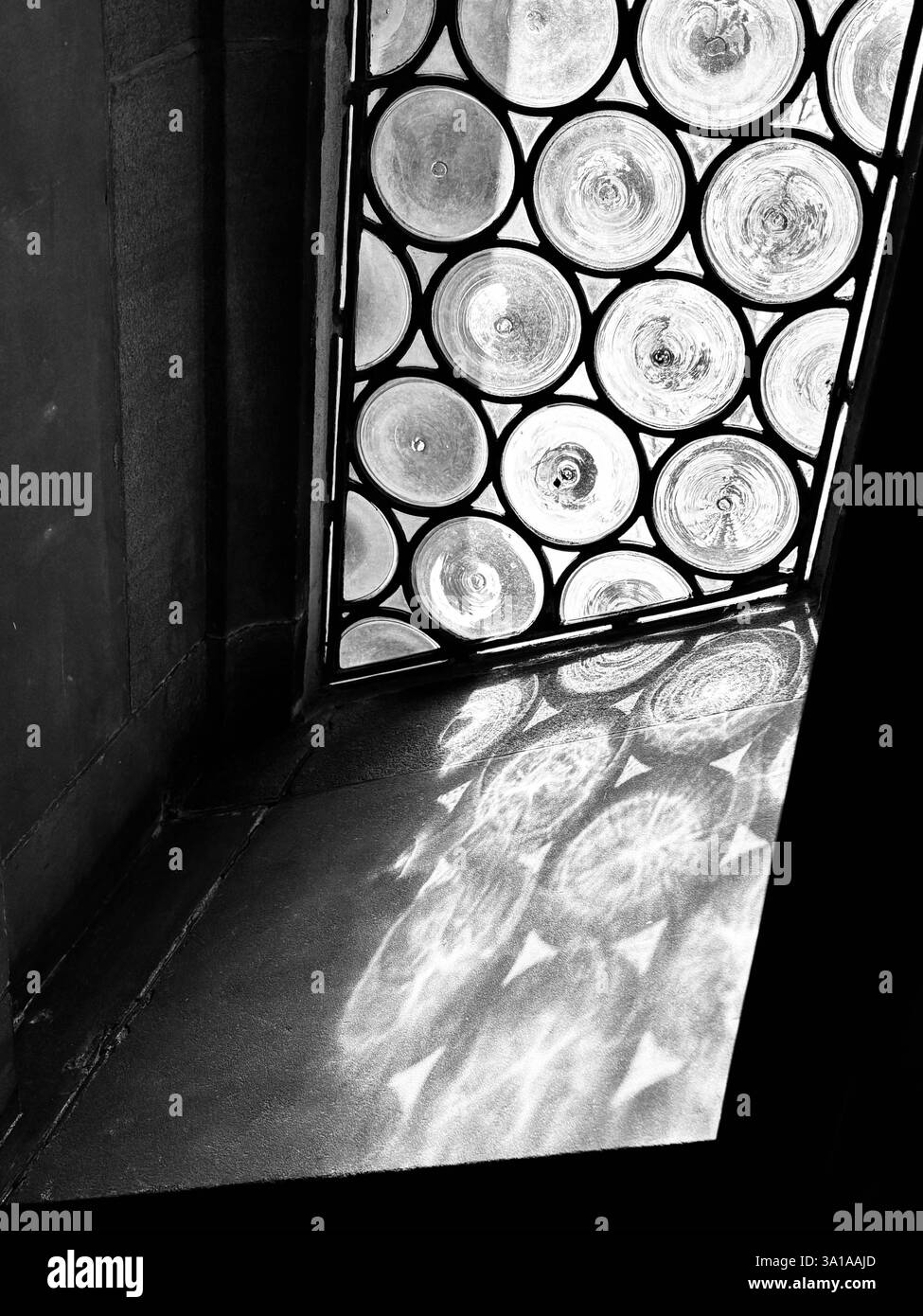 One of the beautiful windows of the Neo-gothic style 'John Rylands ...