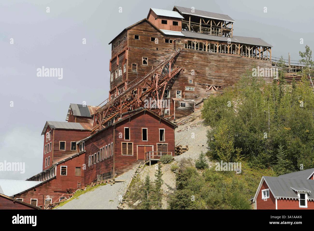 The historic Kennicott copper mine - Alaska Stock Photo - Alamy