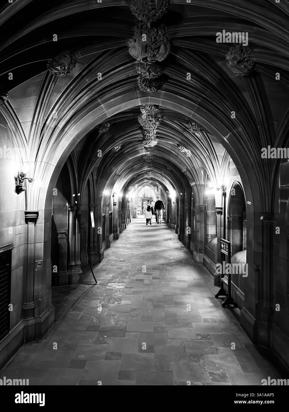 Victorian architecture building corridor Black and White Stock Photos ...