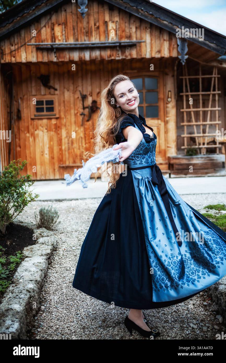 Caucasian woman dancing in alpine hi-res stock photography and images ...