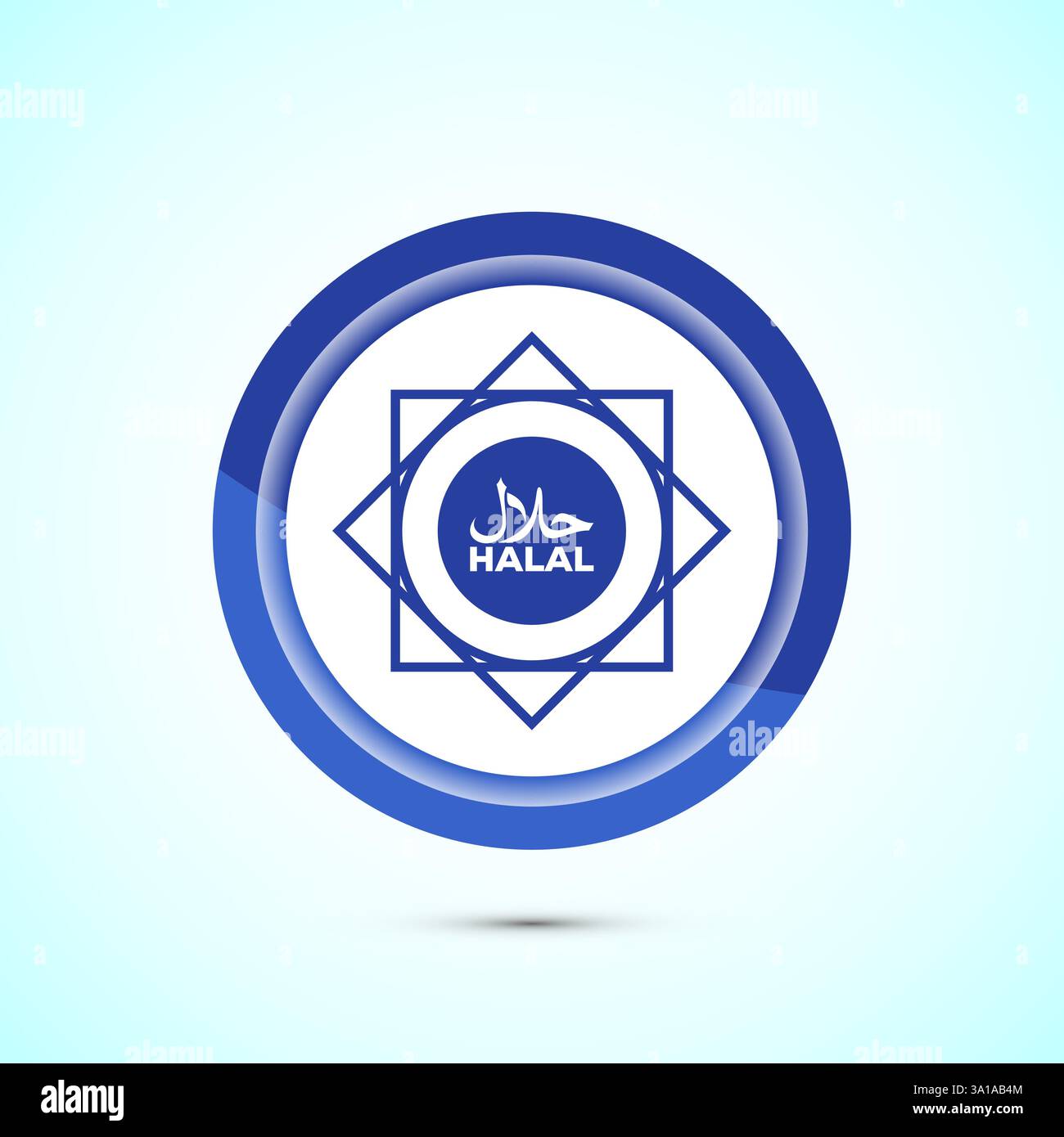 Halal icon design illustration, Halal Certificate tag, Islamic approved ...