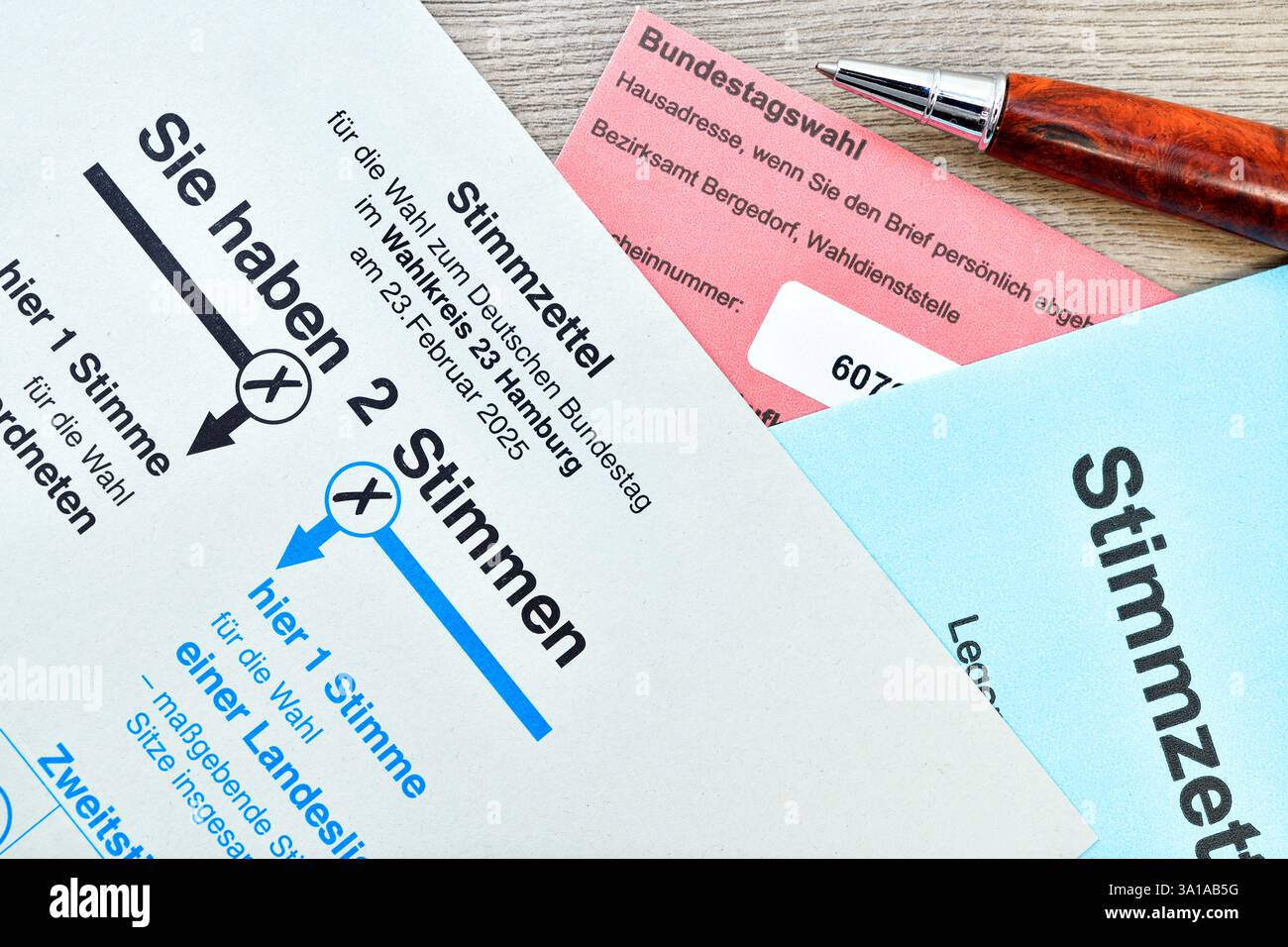 Symbolic photo for the early bundestag election 2025 hi-res stock ...