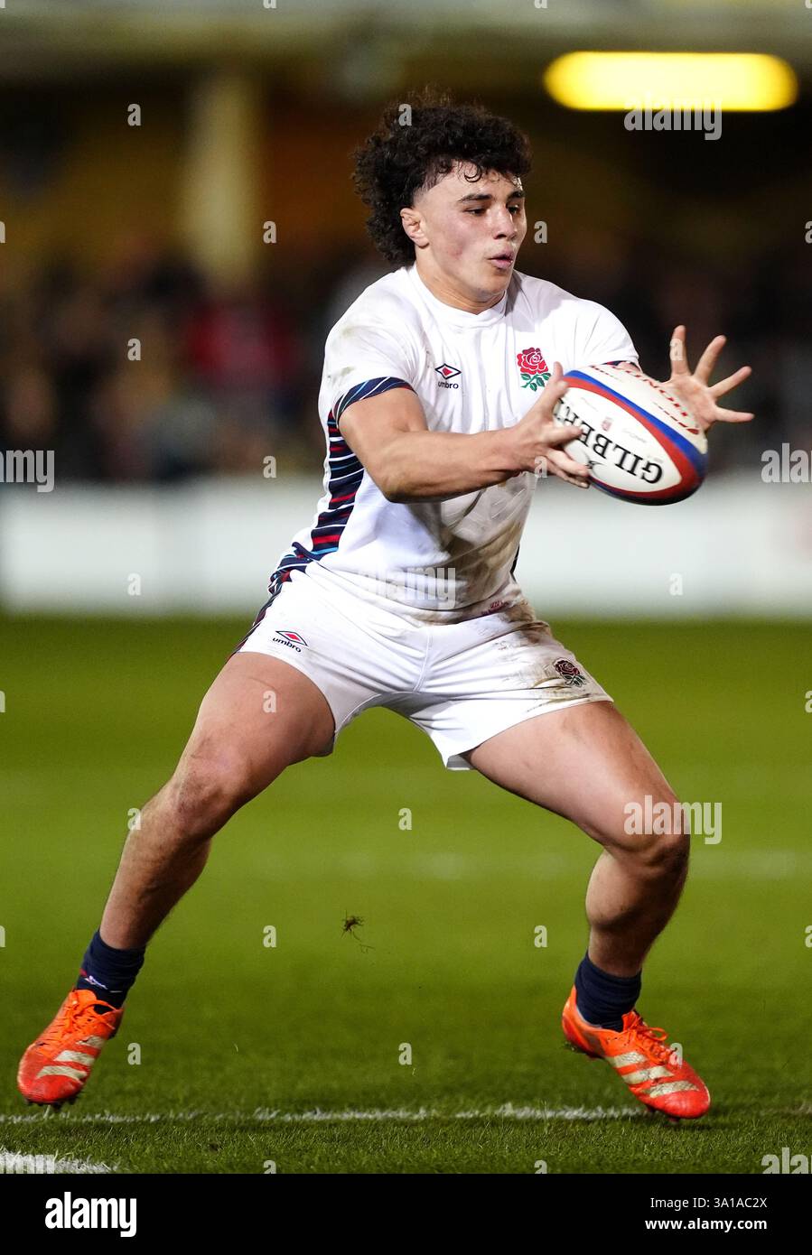 England's Kane James in action during the U20 Men's Six Nations match ...