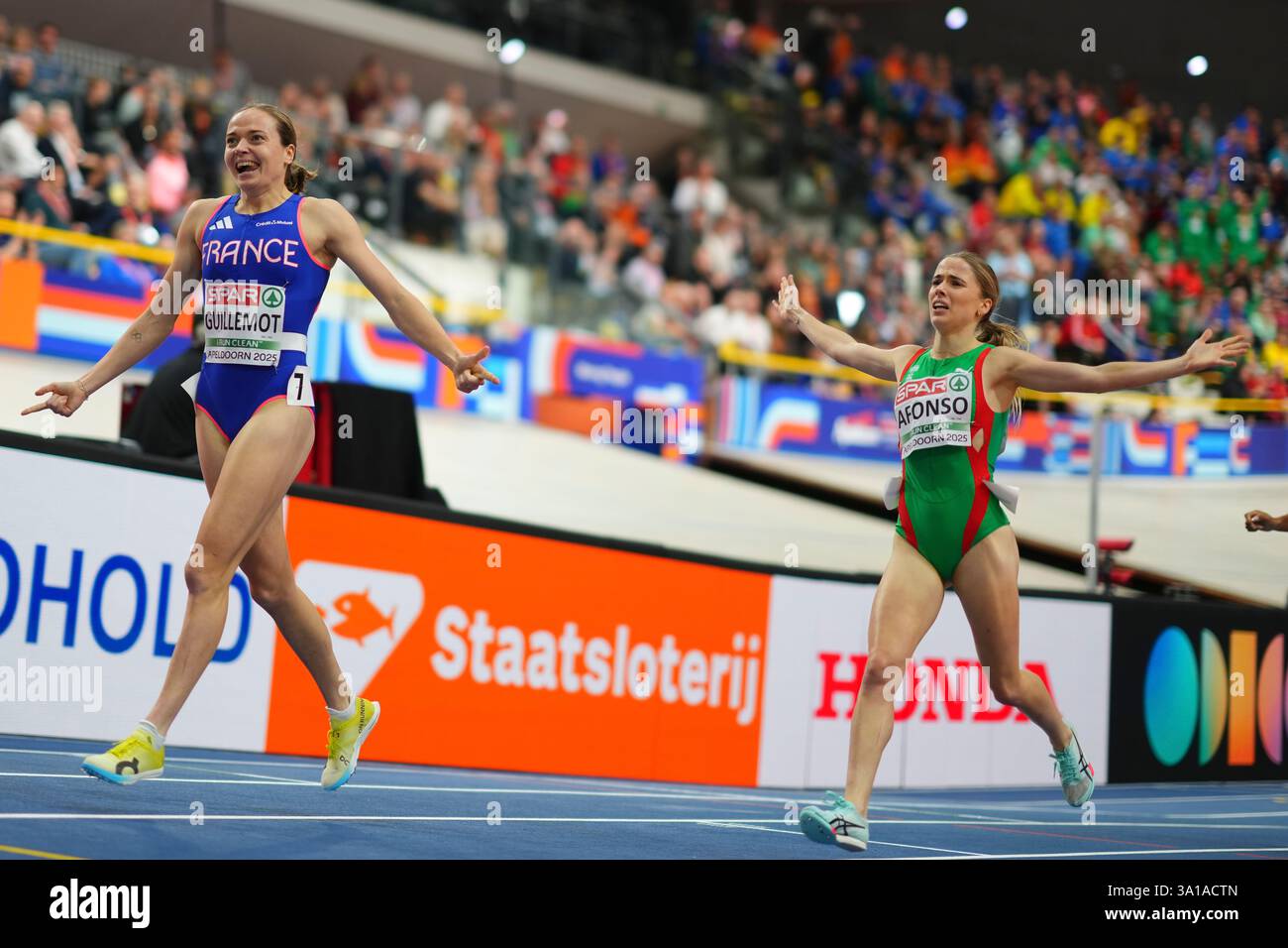 France;s Agathe Guillemot wins the 1500 metersin front of Portugal's ...