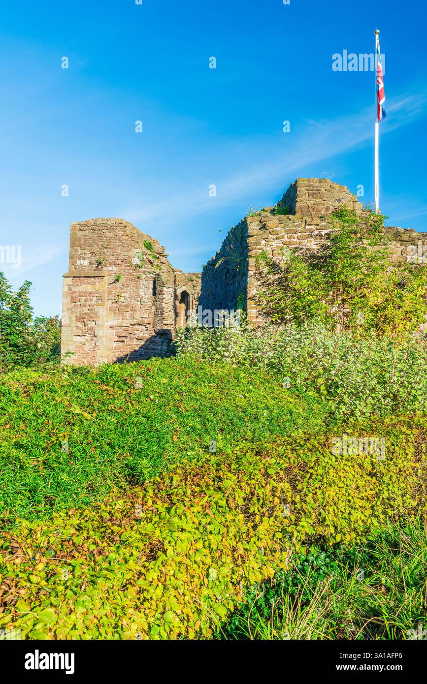 Monmouth Castle, Monmouthshire, Wales, United Kingdom, Europe Stock ...