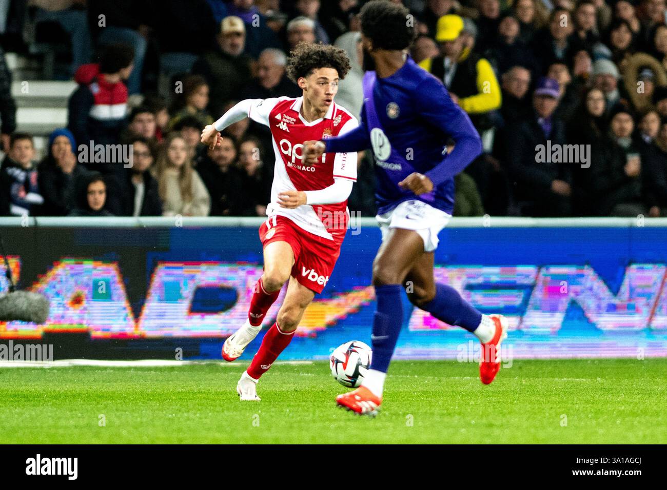 Maghnes Akliouche of Monaco during the French championship Ligue 1 ...