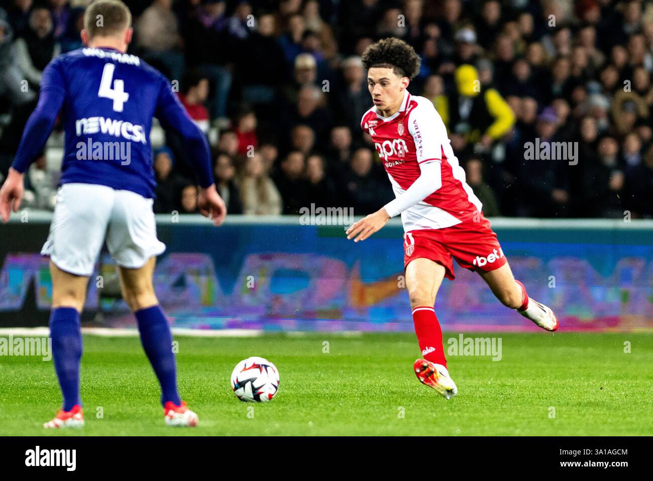 Maghnes Akliouche of Monaco during the French championship Ligue 1 ...
