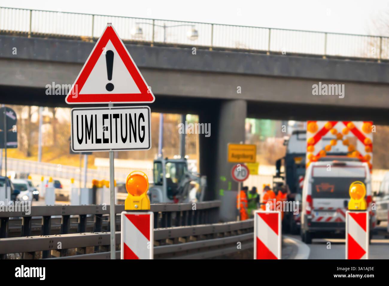 Augsburg, Bavaria, Germany - March 7, 2025: FOTOMONTAGE, a construction ...