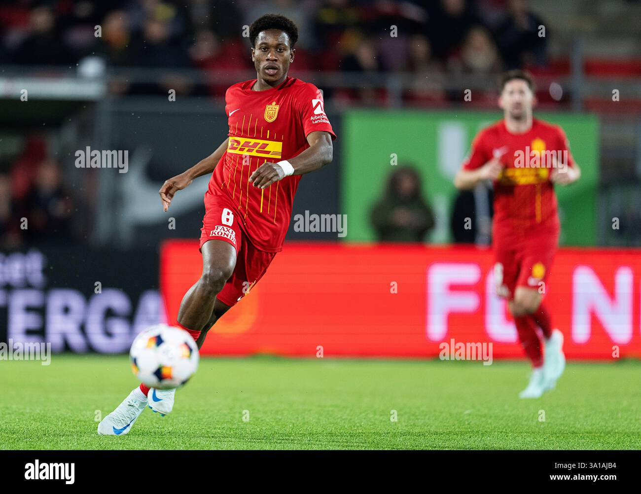 Farum, Denmark. 07th Mar, 2025. FC Nordsjaellands Mario Dorgeles during ...