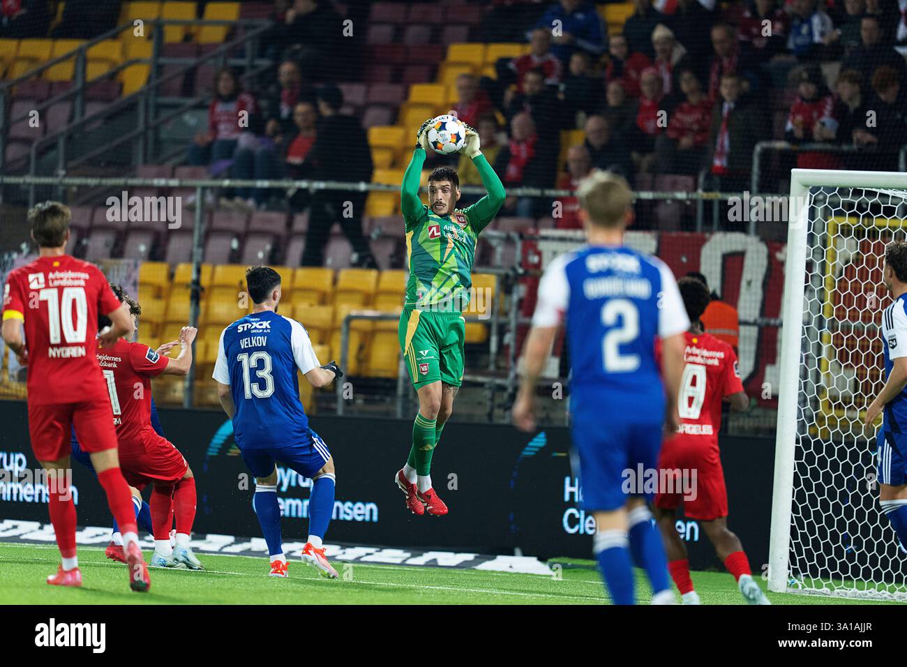 Farum, Denmark. 07th Mar, 2025. Vejle's Igor Vekic during the Superliga ...