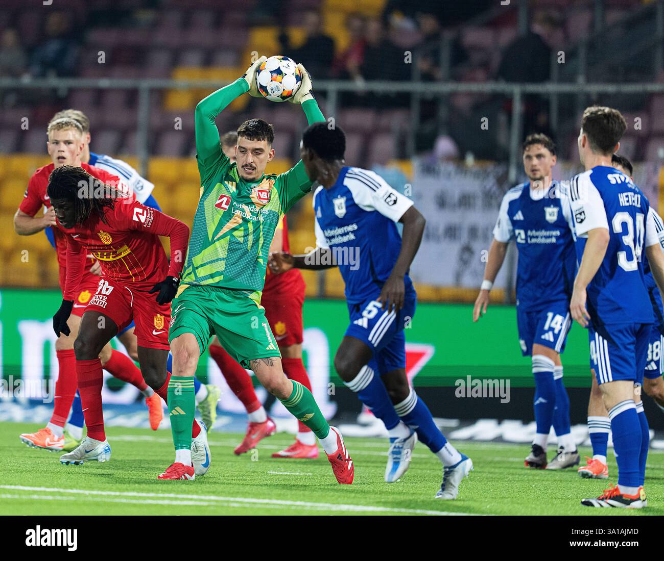 Farum, Denmark. 07th Mar, 2025. Vejle's Igor Vekic during the Superliga ...