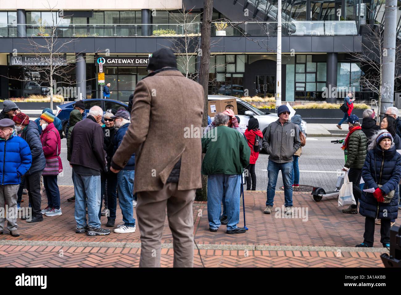 Seattle, USA. 7th Mar 2025. Federal Employees and supporters rally at ...