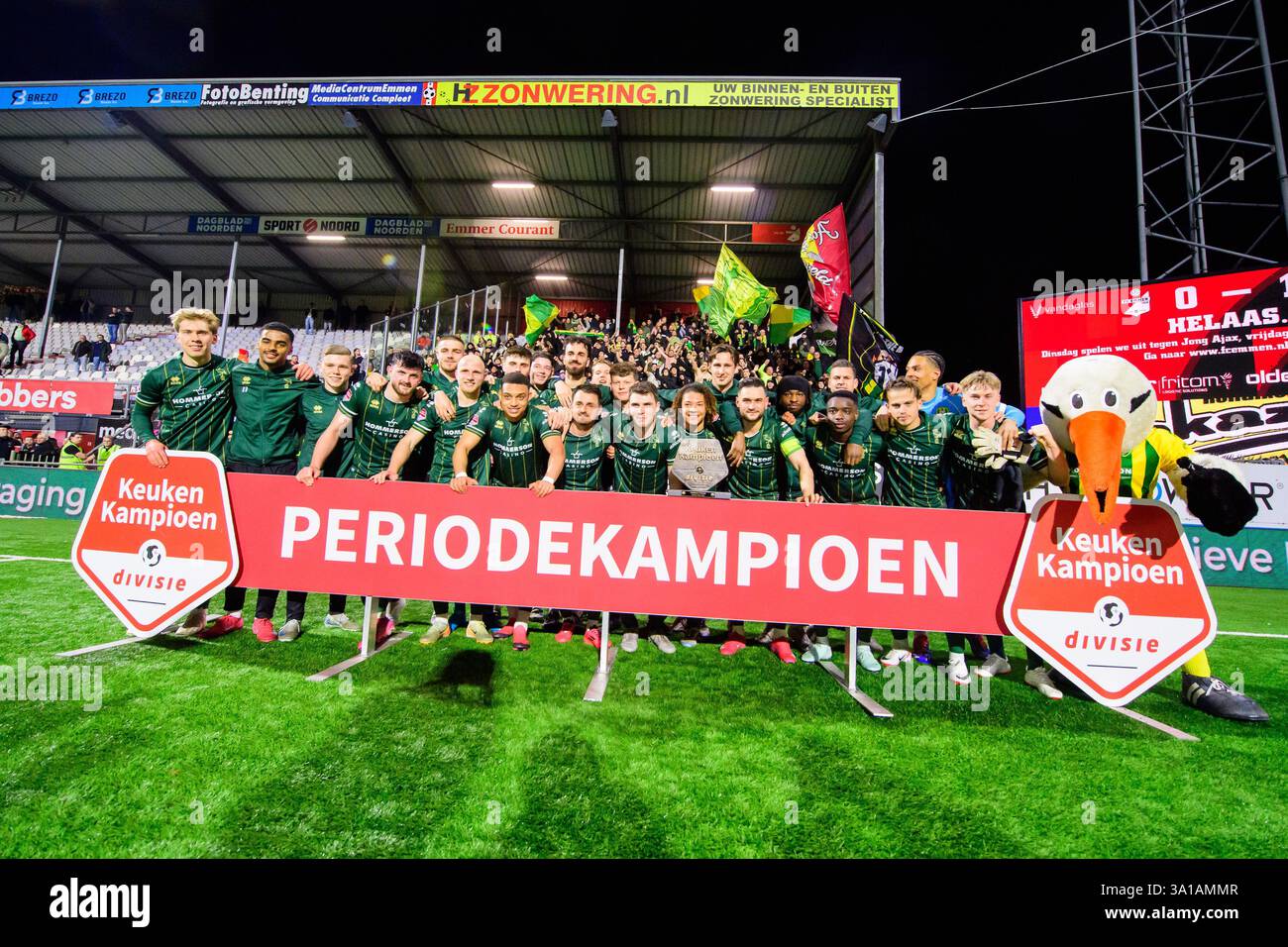 Emmen, Netherlands. 07th Mar, 2025. EMMEN, Stadium Oude Meerdijk, 07-03-2025, season 2024/2025 ...