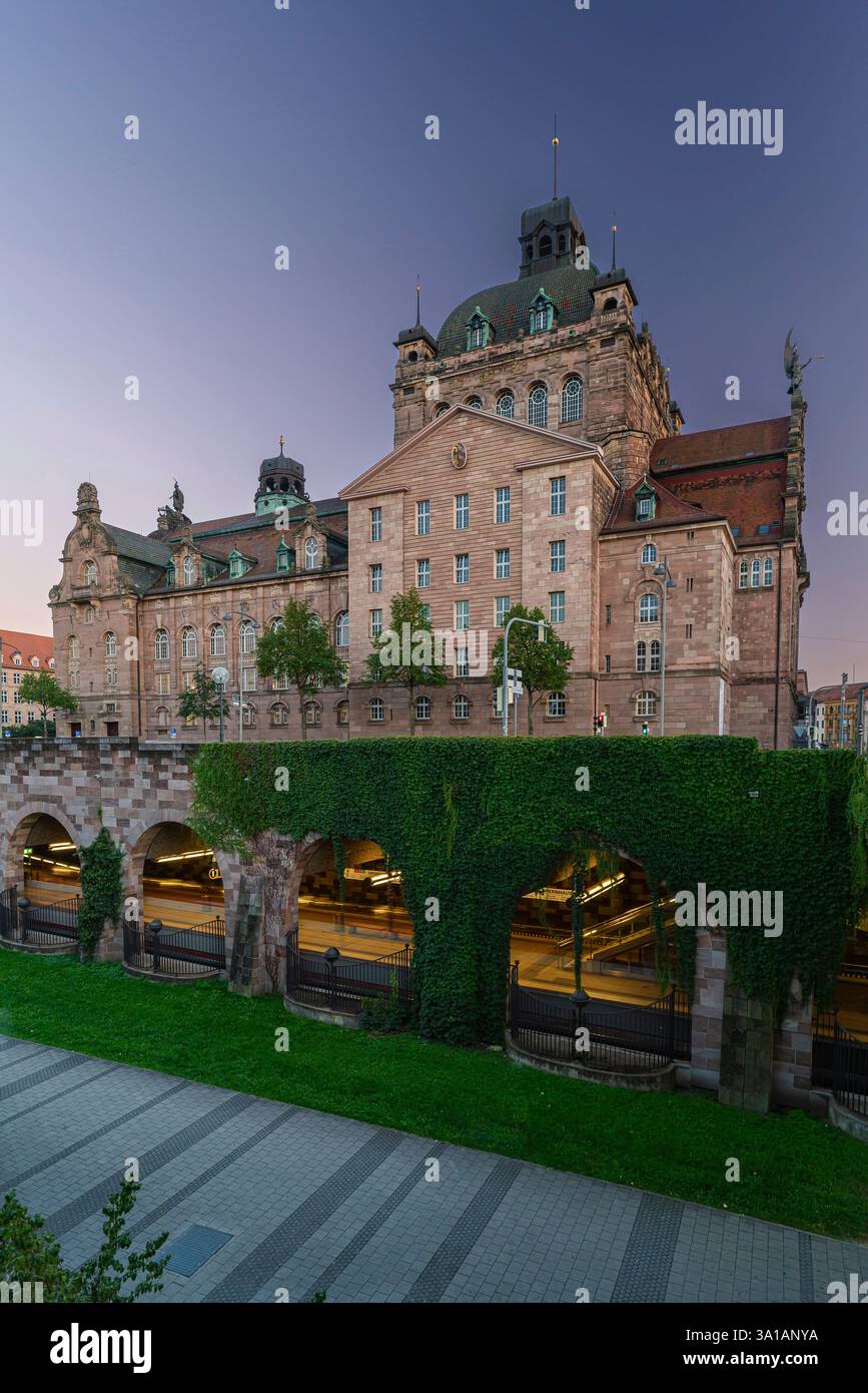 Opera house with subway station Nuremberg, Bavaria, Germany Stock Photo - Alamy