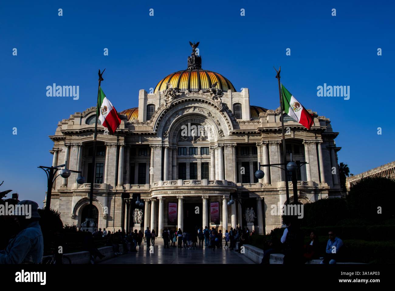 Mexico City, Mexico - October 24, 2024: Palace of Fine Arts in Mexico ...