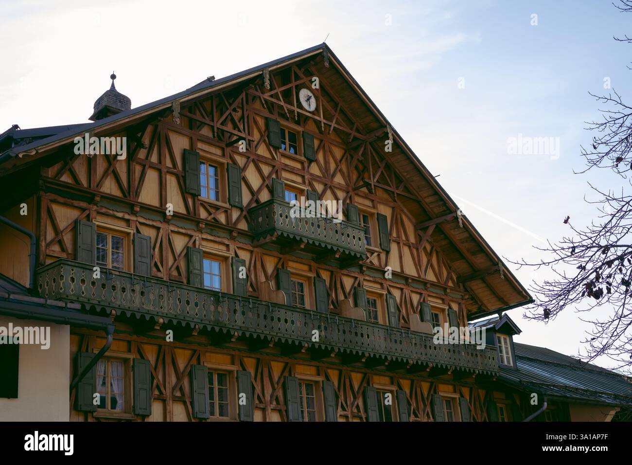 Ettal, Bavaria, Germany, 12 November 2024: Schloss or chateau Linderhof ...