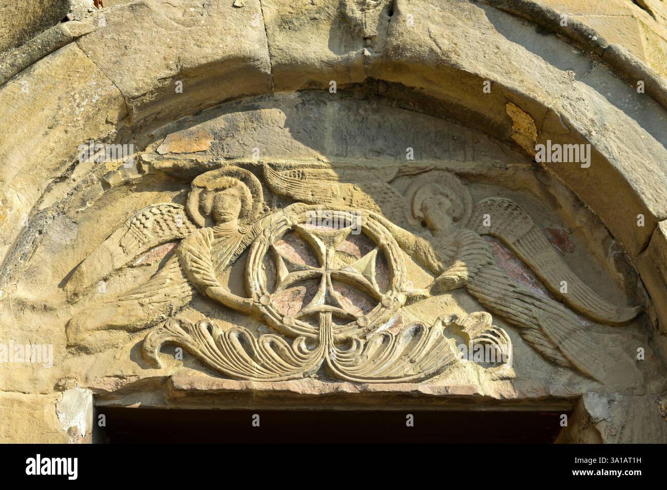 Architectural decoration on the south portal of the Dzhvari Cross ...