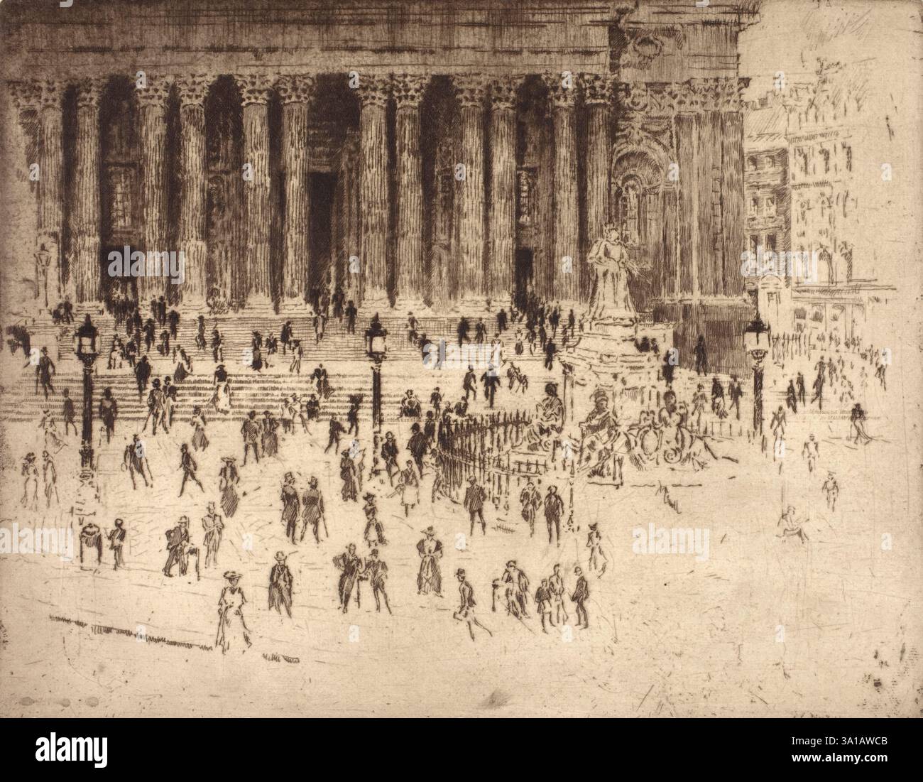 Pavement, St. Paul's, London, 1905 Stock Photo - Alamy