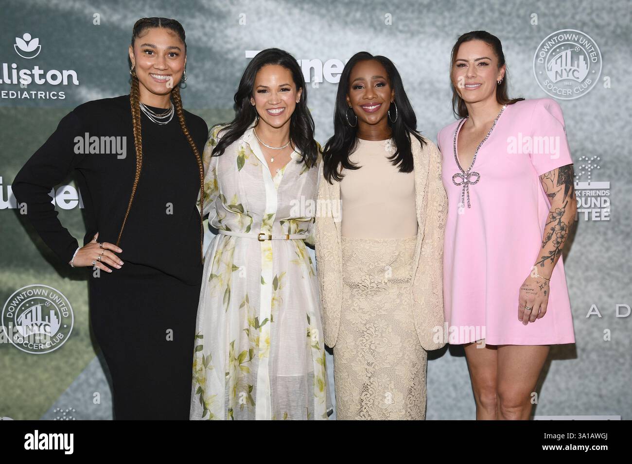 New York, USA. 07th Mar, 2025. (L-R) Ally Love, Laura Jarrett, Abby ...