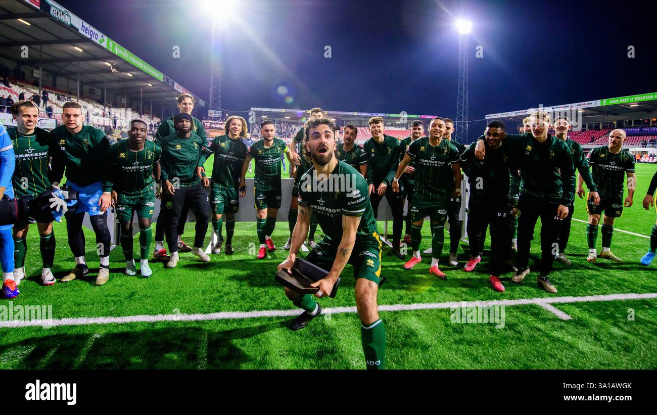 Emmen, Netherlands. 07th Mar, 2025. EMMEN, Stadium Oude Meerdijk, 07-03-2025, season 2024/2025 ...