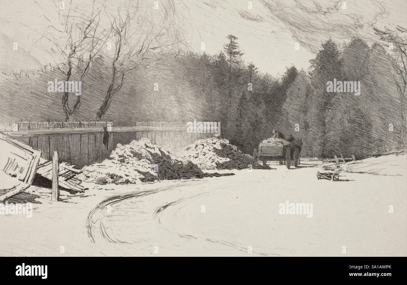 Lime Burning, 1919 Stock Photo - Alamy