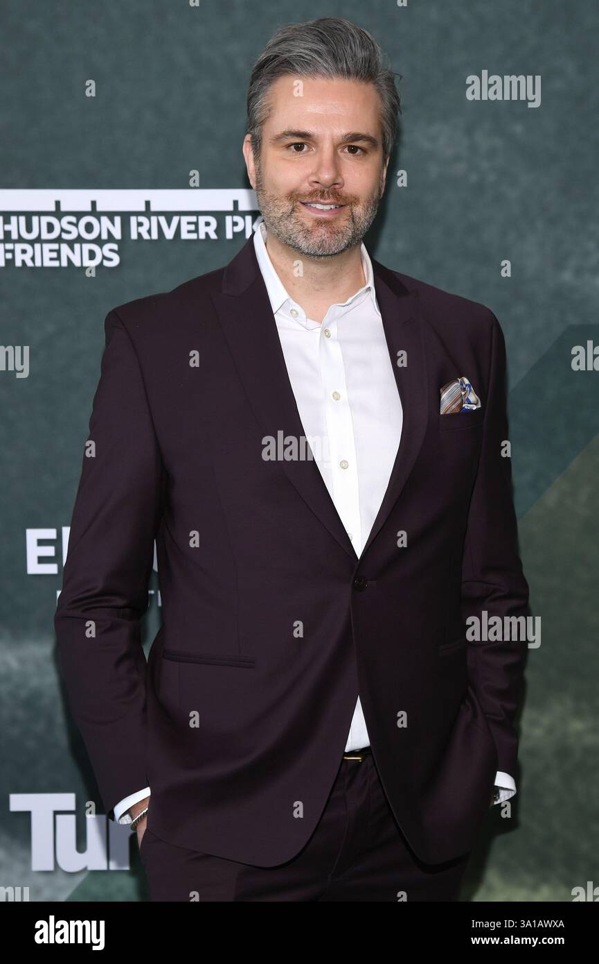 New York, USA. 07th Mar, 2025. Toby Pearce attends the Hudson River ...