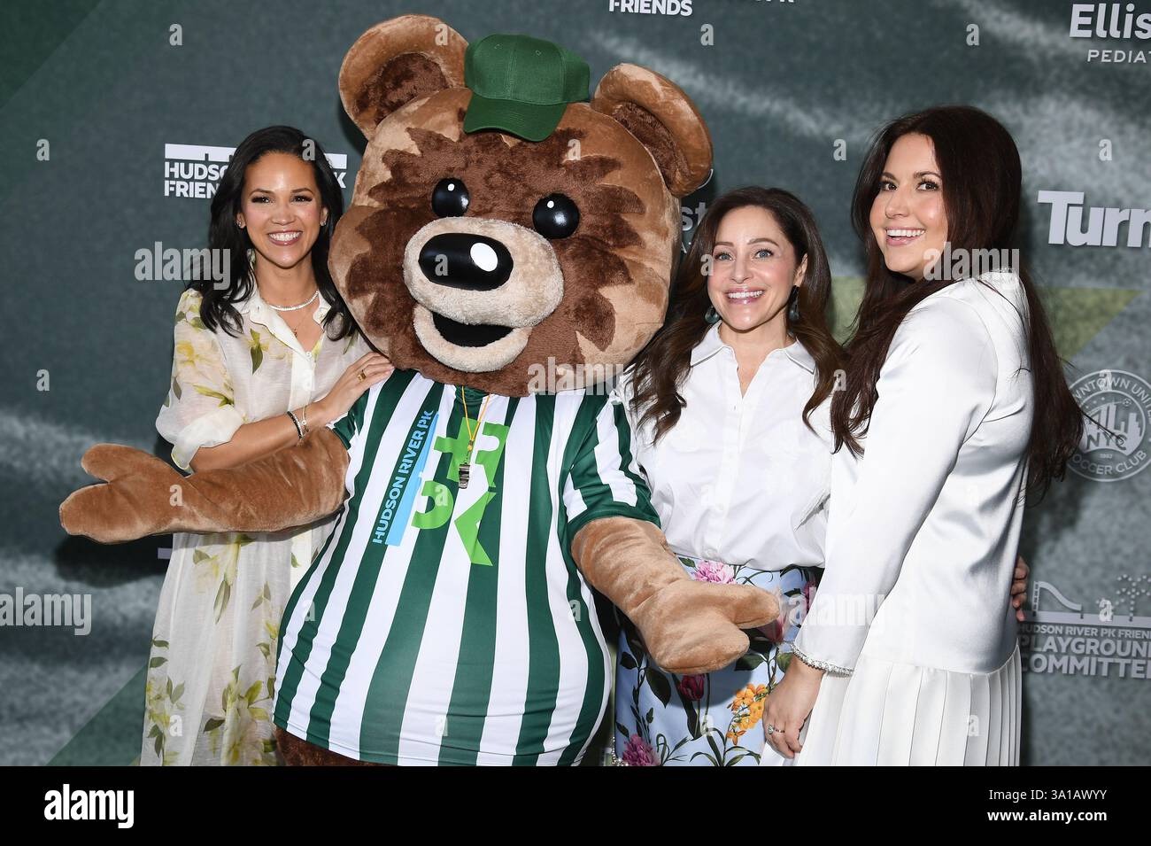 New York, USA. 07th Mar, 2025. (L-R) Laura Jarrett, Hudson The Bear ...