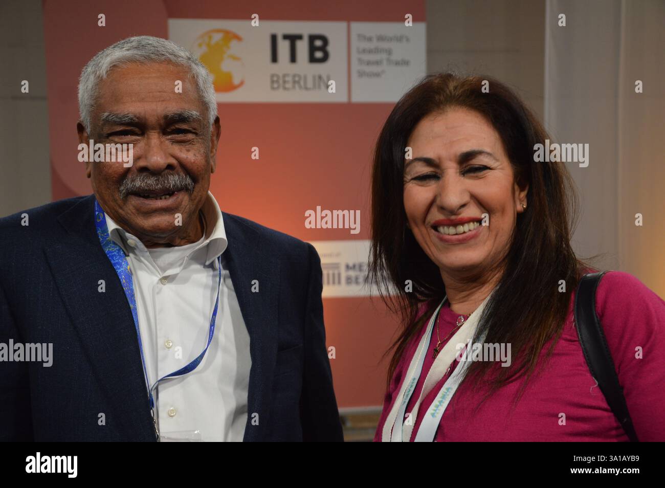 Berlin, Germany - March 5, 2025 - Journalist Janet Ben Hassin at the Maldives´ press conference ...